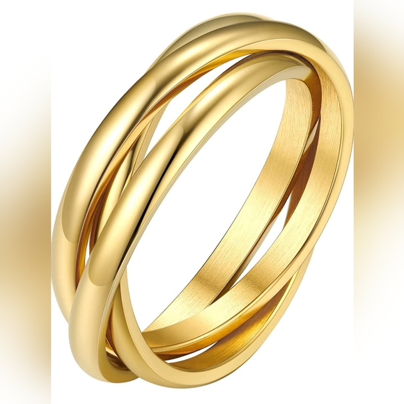 Accessories | Triple Interlocking Band Rings | Poshmark